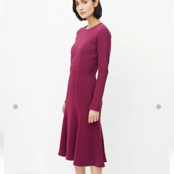 Gucci | Dresses | Gucci Plum Long Sleeve Silk Dress Size 42 For Size 4 ...